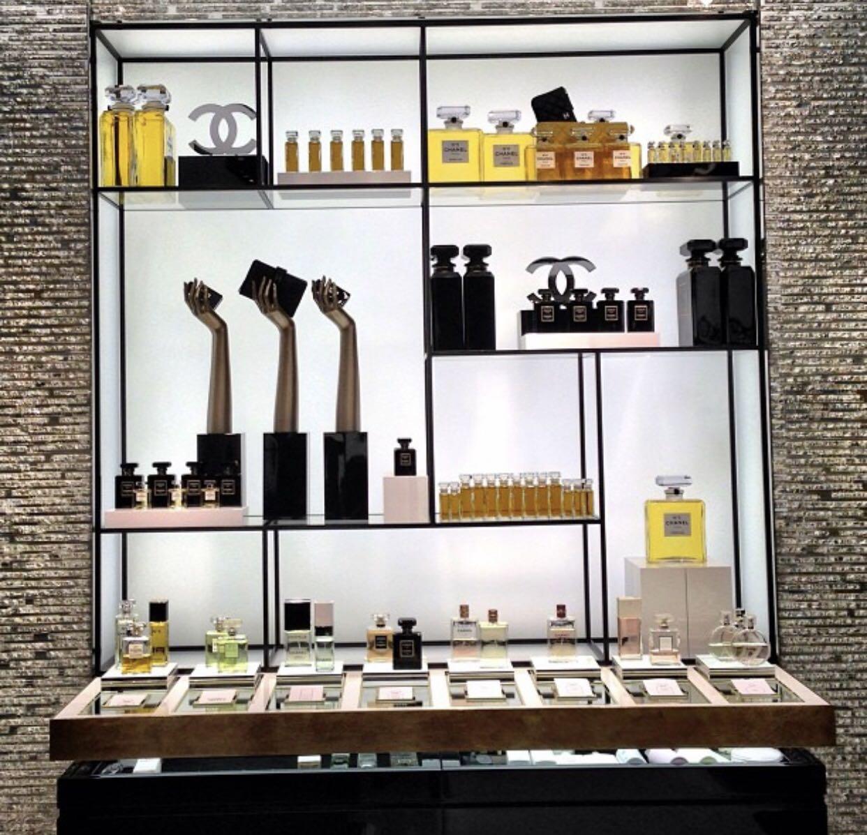Chanel beauty counter decoration Display, Luxury, Accessories on Carousell