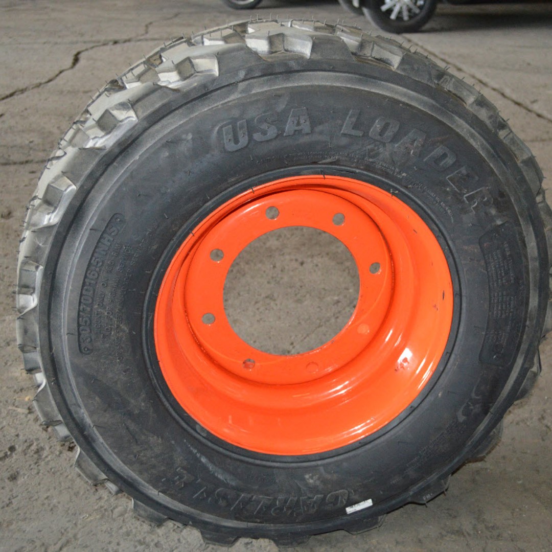 Foam filled solid tires 305 70D165 with rim, Commercial & Industrial ...