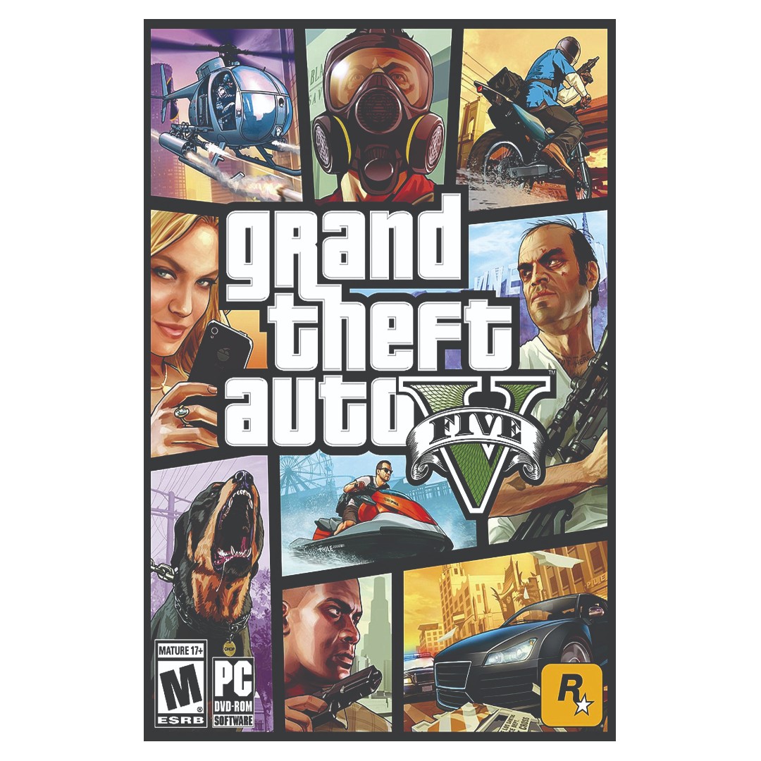 GTA V COVER POSTER LARGE 33cm X 50cm, Hobbies & Toys, Toys & Games on ...