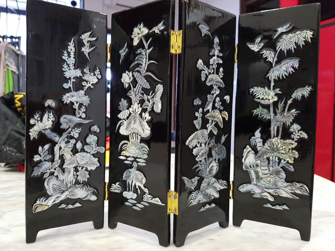 Miniature Vietnamese Screen, Hobbies & Toys, Stationery & Craft, Art ...