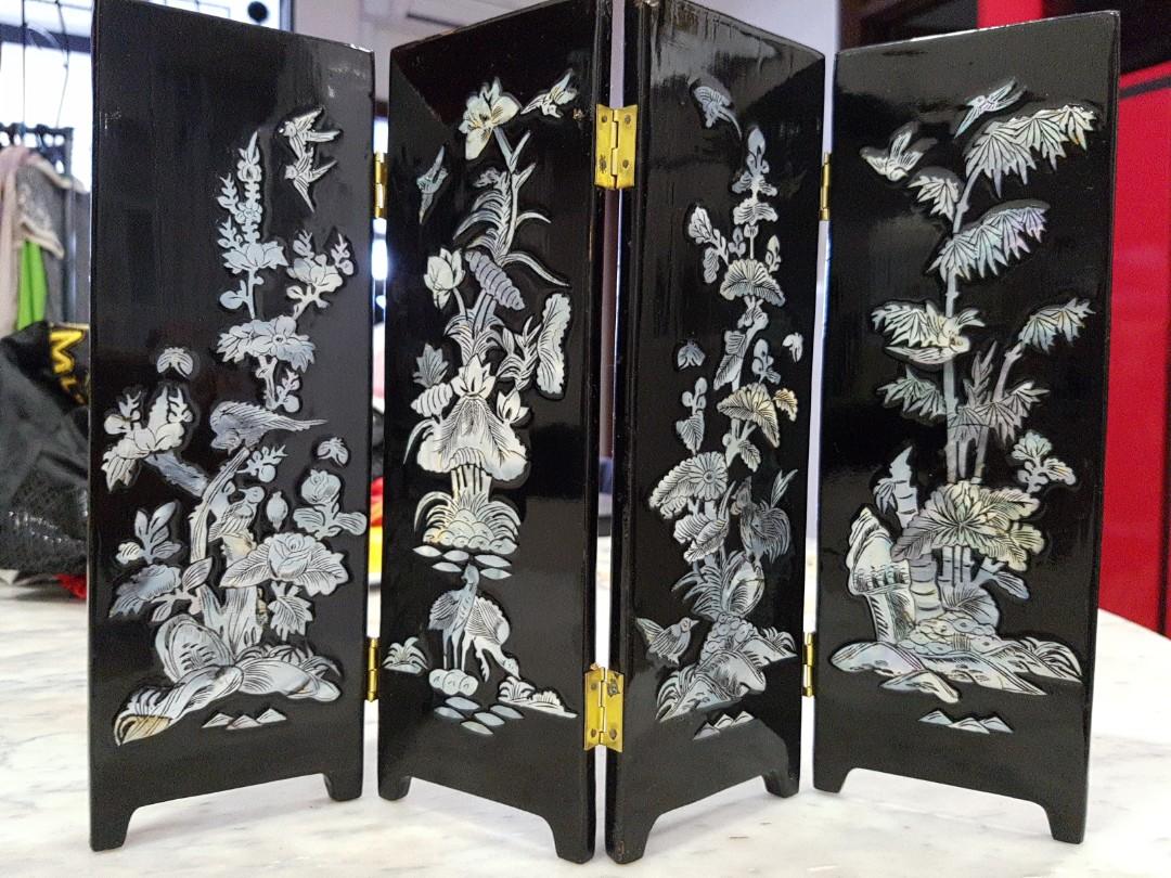 Miniature Vietnamese Screen, Hobbies & Toys, Stationery & Craft, Art ...