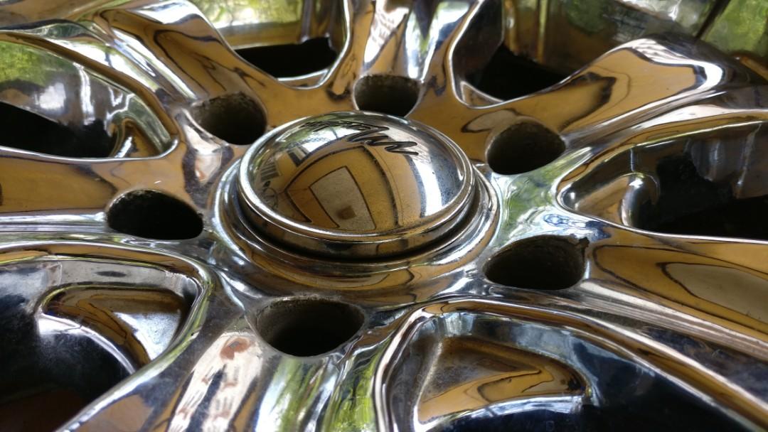 Mondera 20 inch Chrome Rims Wheels without Tires fit Hilux Fortuner ...