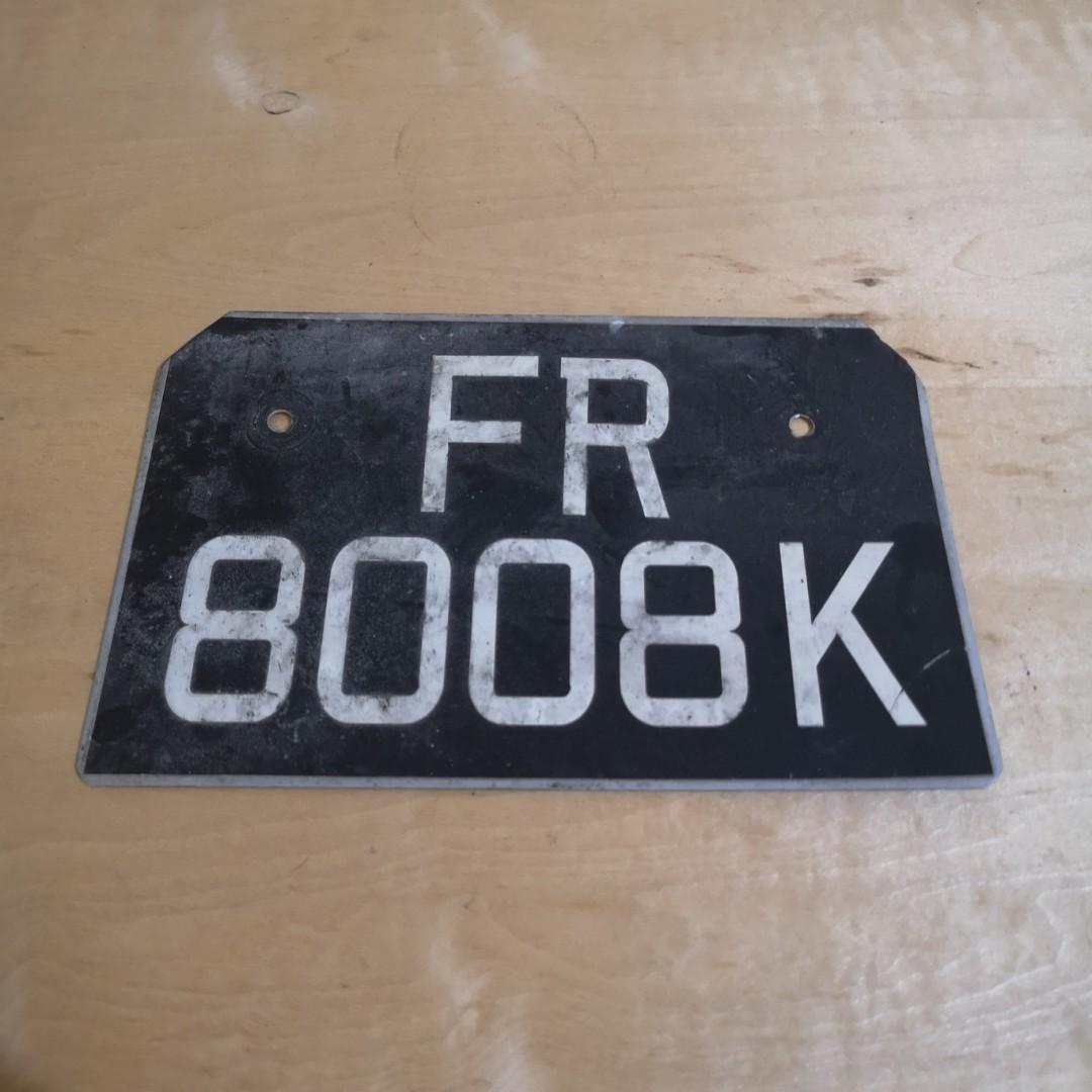 Number plate 8008, Motorcycles, Motorcycle Accessories on Carousell