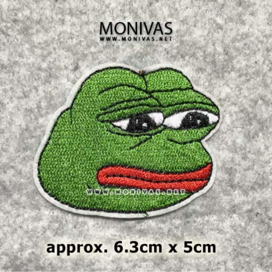 Pepe the Frog Iron On Patch DIY Sewing Crafting Decorations, Hobbies ...