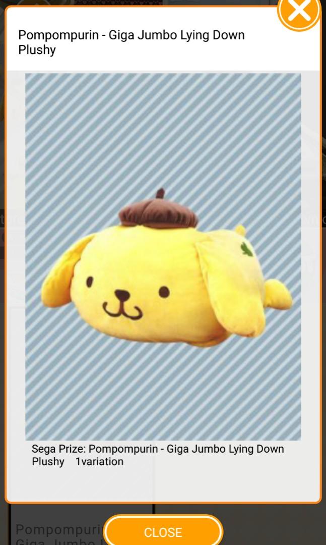 Pompompurin Lying Down Plush, Hobbies & Toys, Toys & Games on Carousell