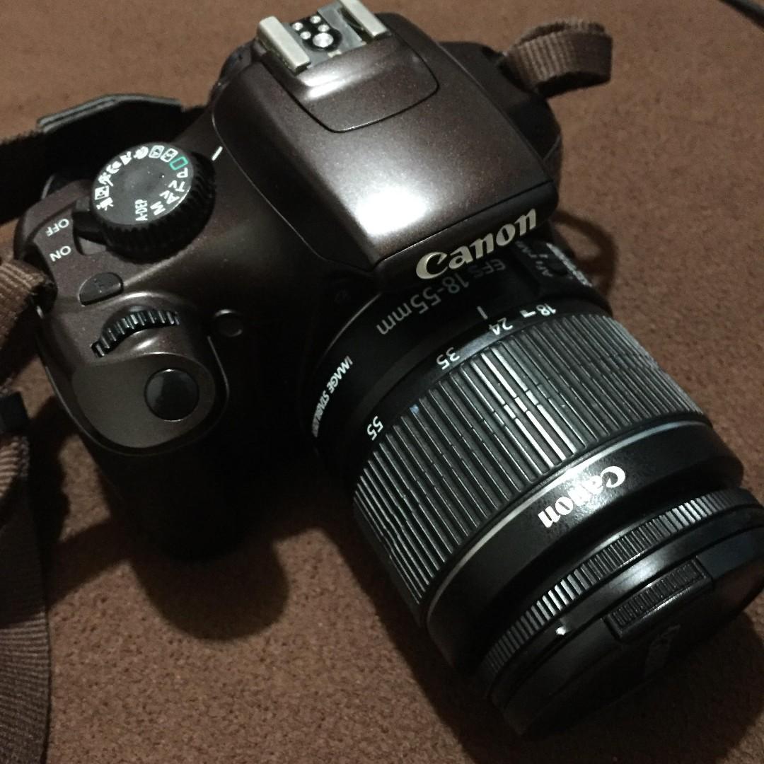 RUSH!! DSLR Canon Eos 1100d BODY + LENS, Photography, Cameras on Carousell
