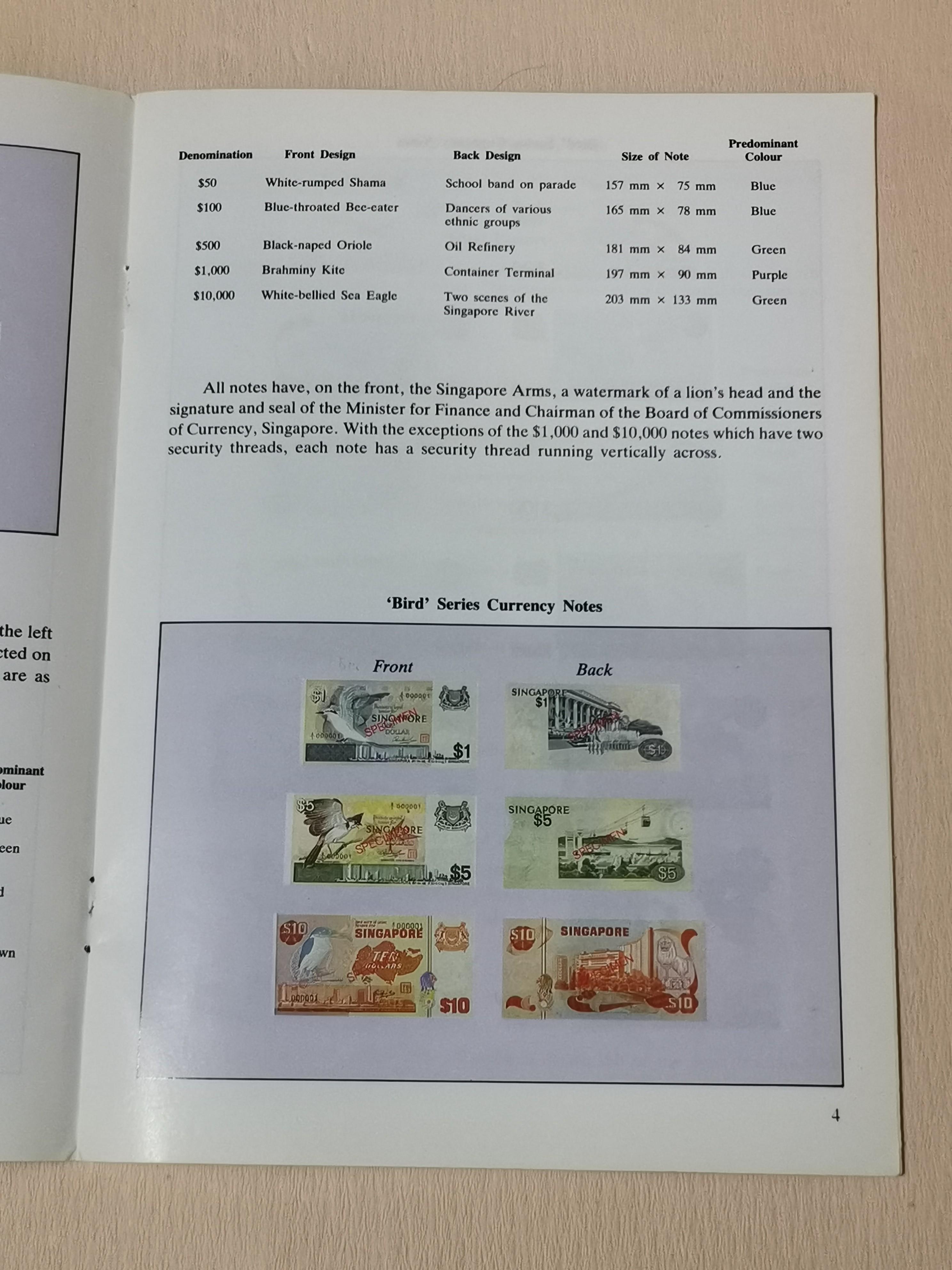 Singapore Currency Notes and Circulation Coins Issued Since 1967 ...