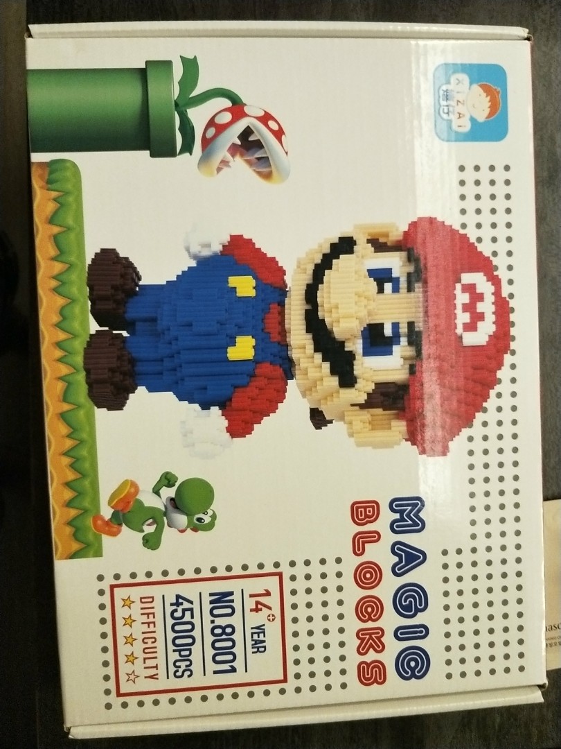 Super big Mario nano blocks (red), Hobbies & Toys, Toys & Games on ...