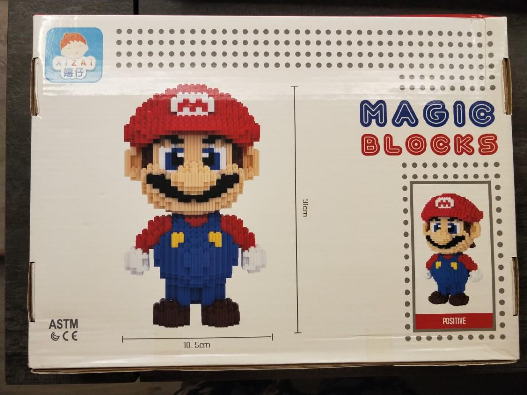 Super big Mario nano blocks (red), Hobbies & Toys, Toys & Games on ...