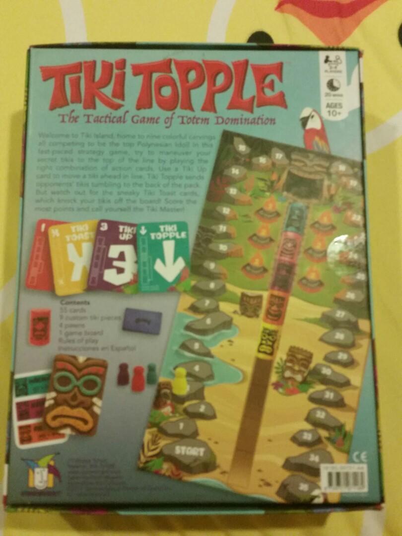Tiki Topple board game, Hobbies & Toys, Toys & Games on Carousell