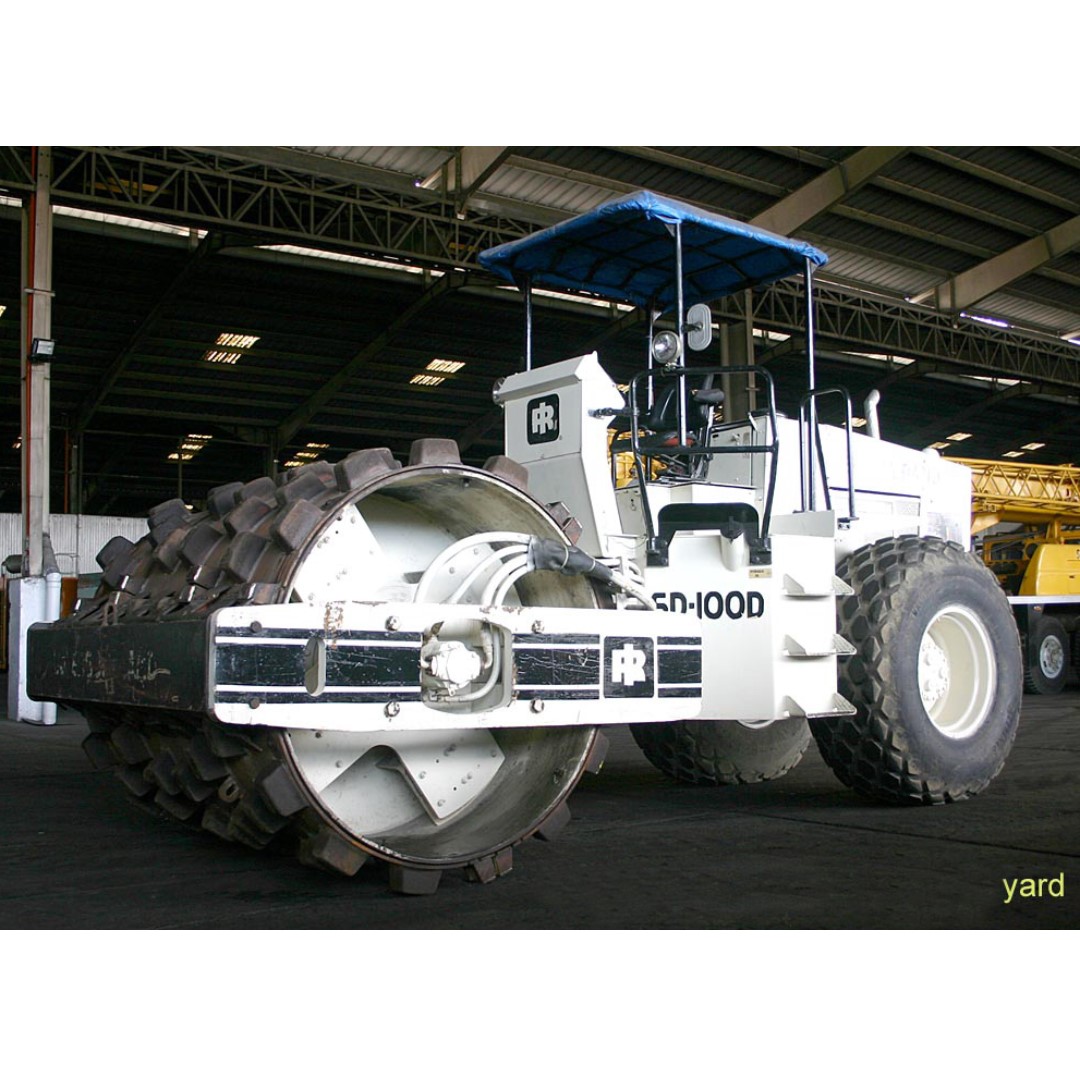 10 tons Padfoot Sheeps foot vibratory roller Ingersoll Rand pison ...