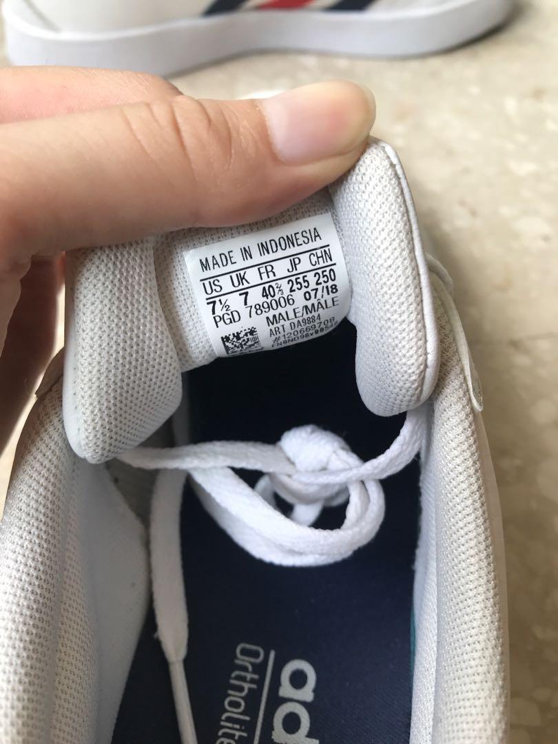 Adidas NEO Red and Blue Stripe, Women's Fashion, Footwear, Sneakers on ...