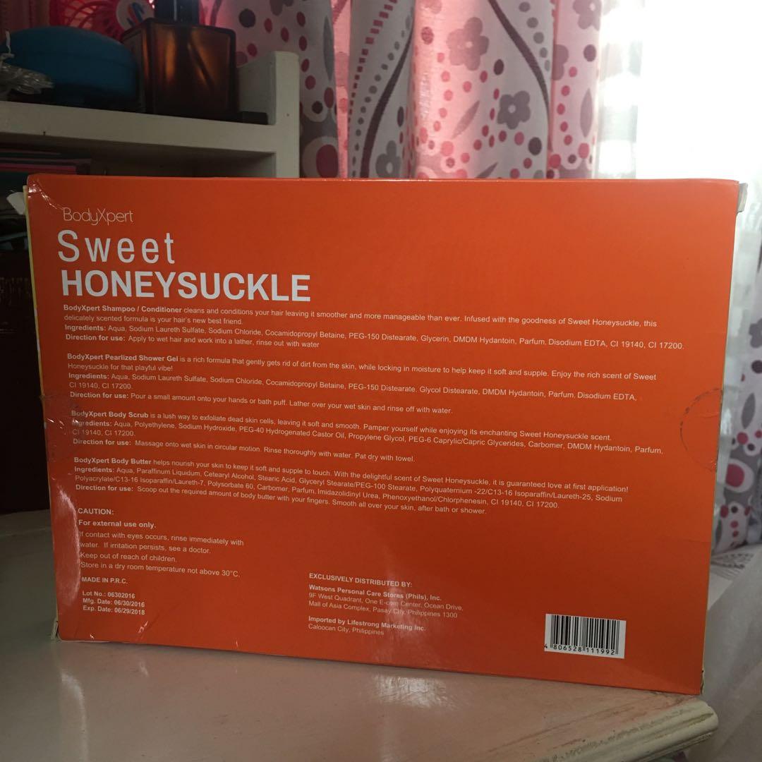 Body Xpert Sweet Honeysuckle Bath Set, Beauty & Personal Care, Bath ...