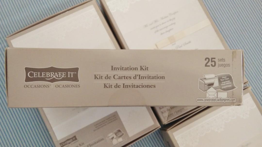4 Boxes Celebrate It Occasions Printable Invitation Kit 4 Boxes ...