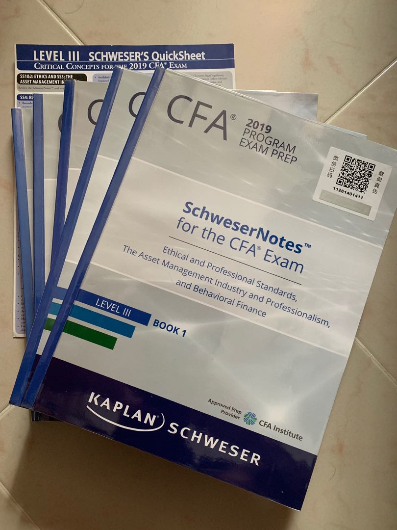 CFA LEVEL III Schweser Book 1 - 5, Hobbies & Toys, Books & Magazines ...