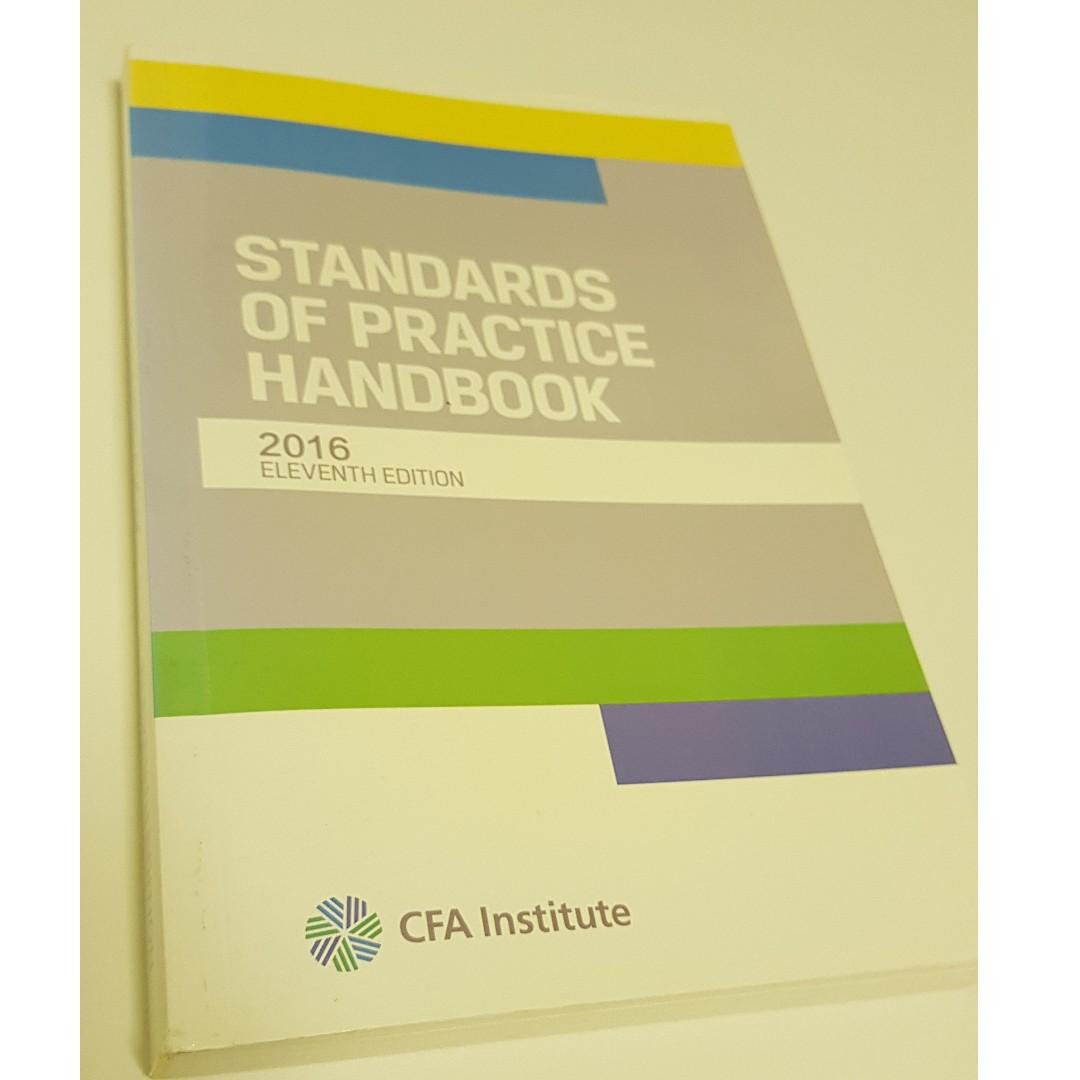 CFA Standards of Practice Handbook (Eleventh Edition) (hard copy ...