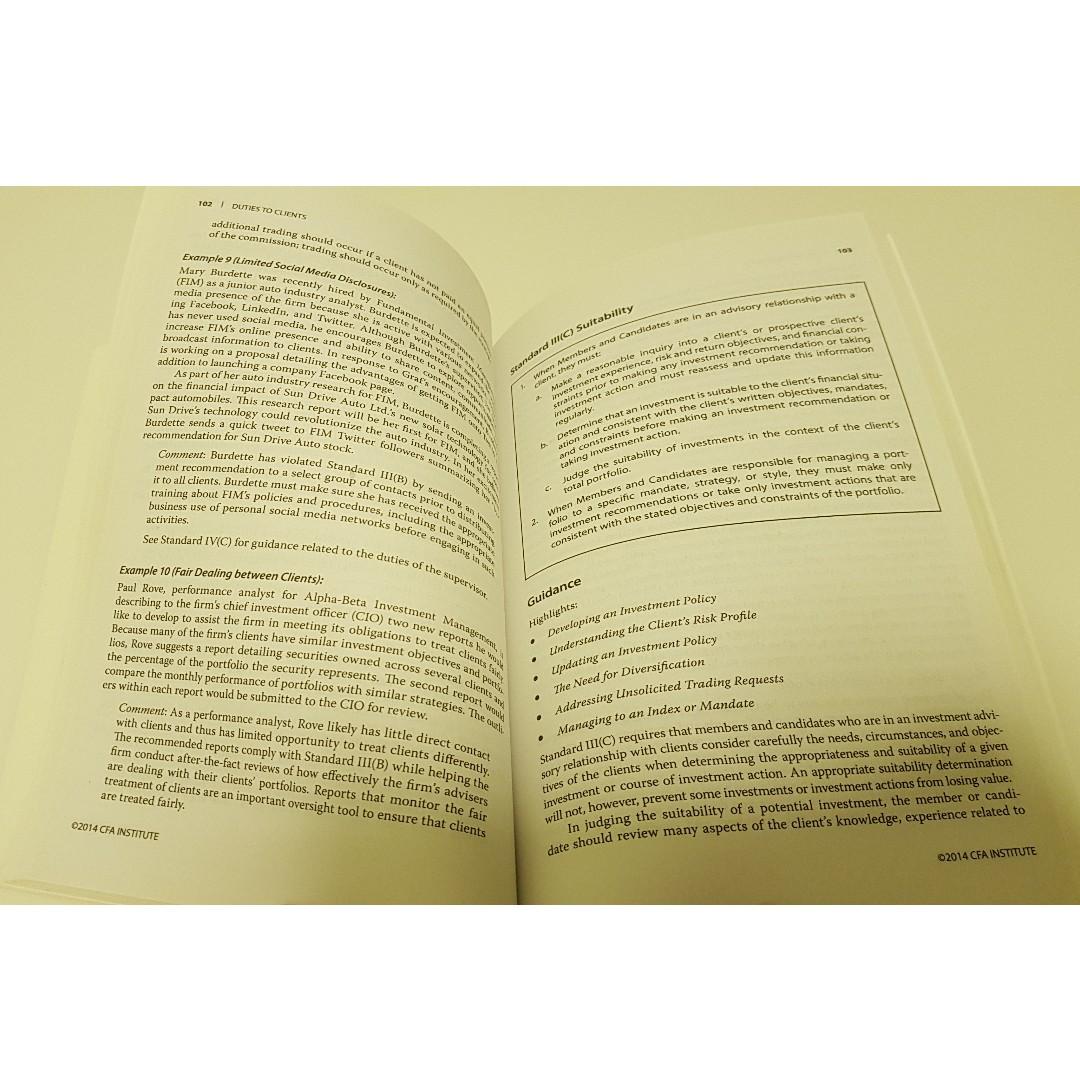 CFA Standards of Practice Handbook (Eleventh Edition) (hard copy ...