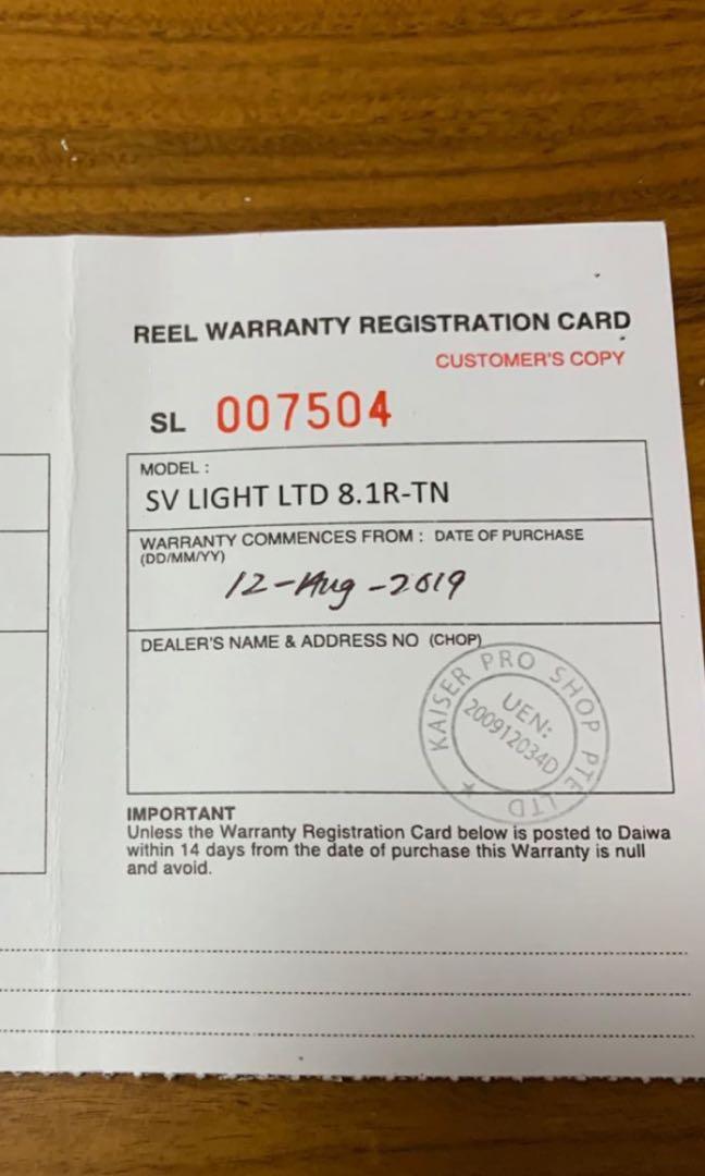 Daiwa sv lights, Sports Equipment, Fishing on Carousell