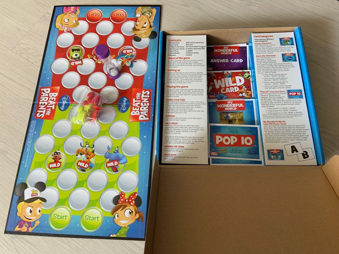 Disney Beat the Parents board game, Hobbies & Toys, Toys & Games on ...