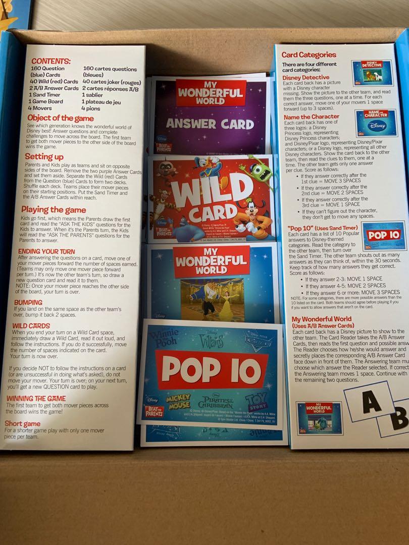 Disney Beat the Parents board game, Hobbies & Toys, Toys & Games on ...