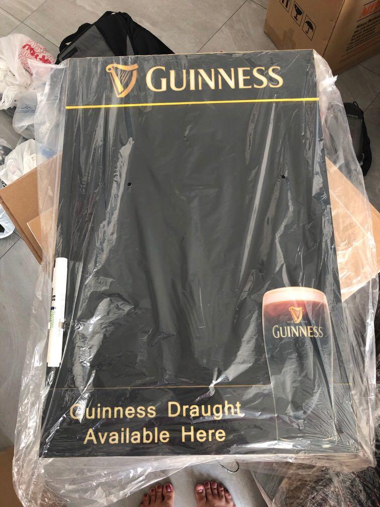 Guinness Illuminated chalkboard, Hobbies & Toys, Stationery & Craft ...
