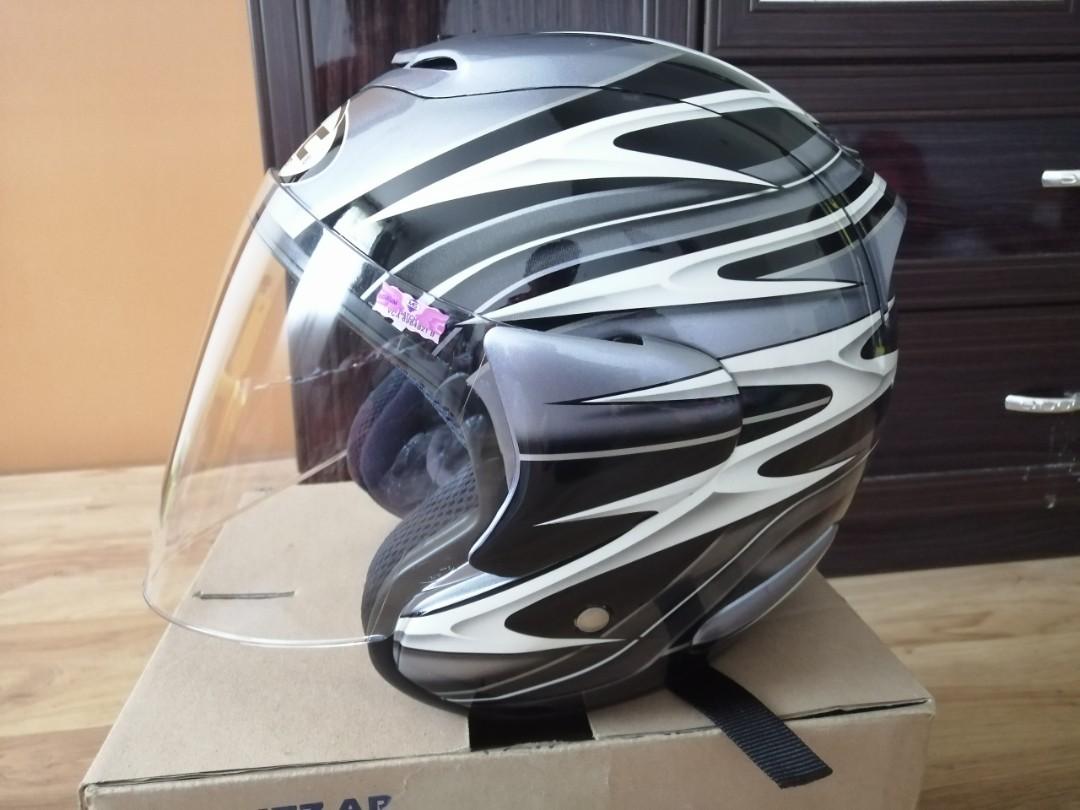 Helmet Arc Ritz Silver Original Limited Edition, Motorbikes on Carousell
