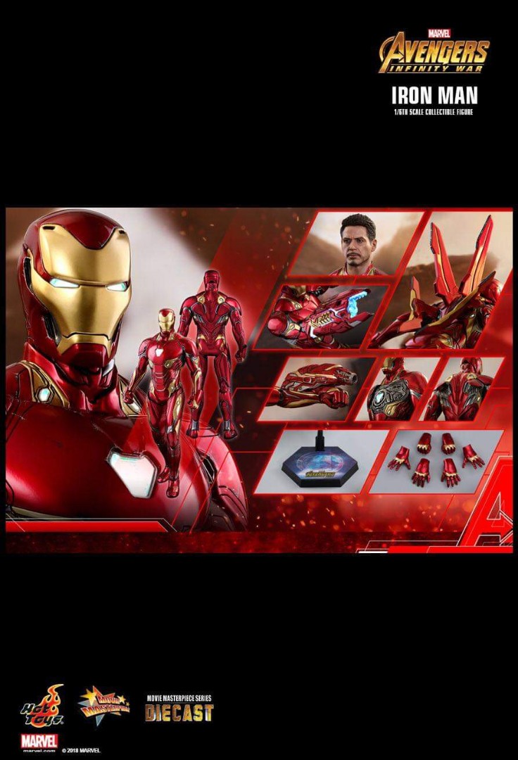 Hot Toys Iron Man Mark 50 ‘Bleeding Edge’ 1/6th scale, Hobbies & Toys ...