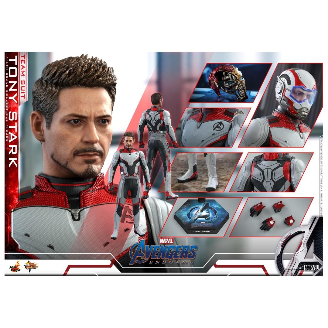 Hottoys Tony Stark Team Suit, 興趣及遊戲, 玩具 & 遊戲類 - Carousell
