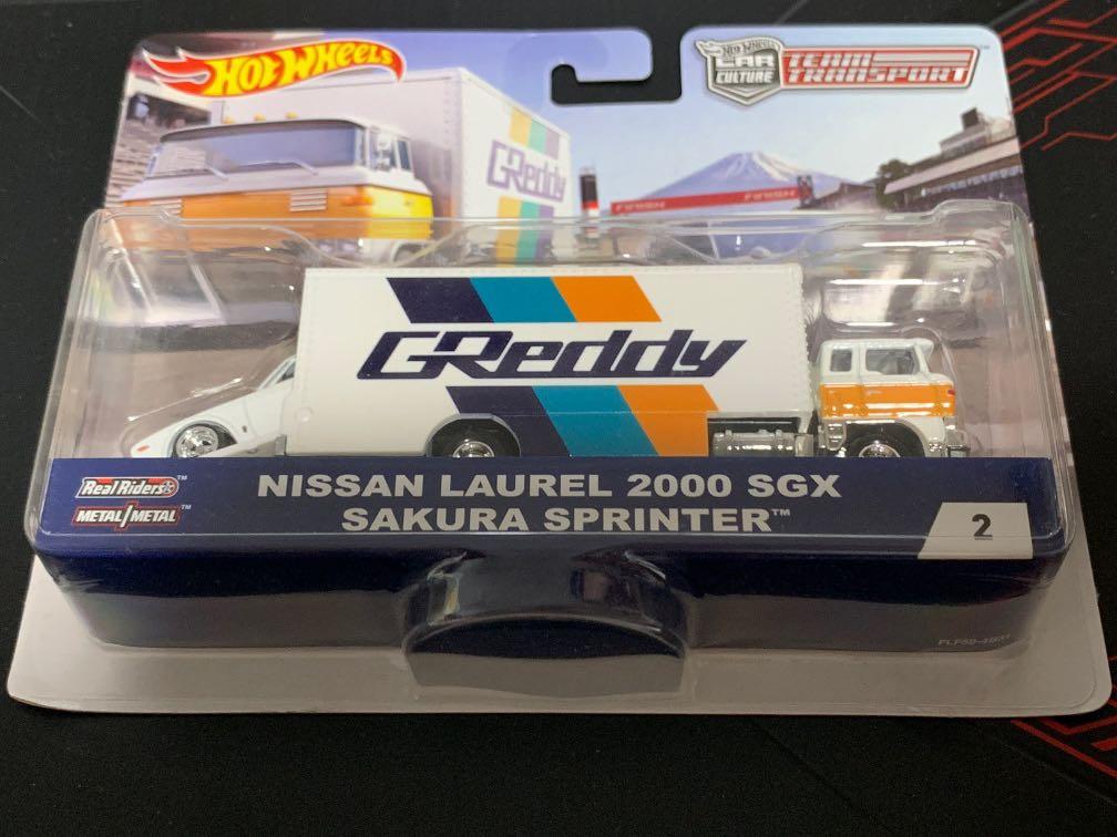Hotwheels team transport Nissan laurel 2000 SGX and Sakura sprinter ...