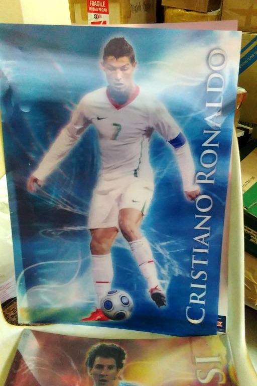 maxis poster messi ronaldo benzema ashavin vidic, Sports Equipment ...