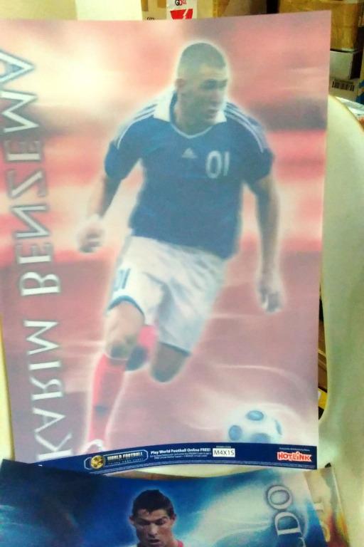maxis poster messi ronaldo benzema ashavin vidic, Sports Equipment ...
