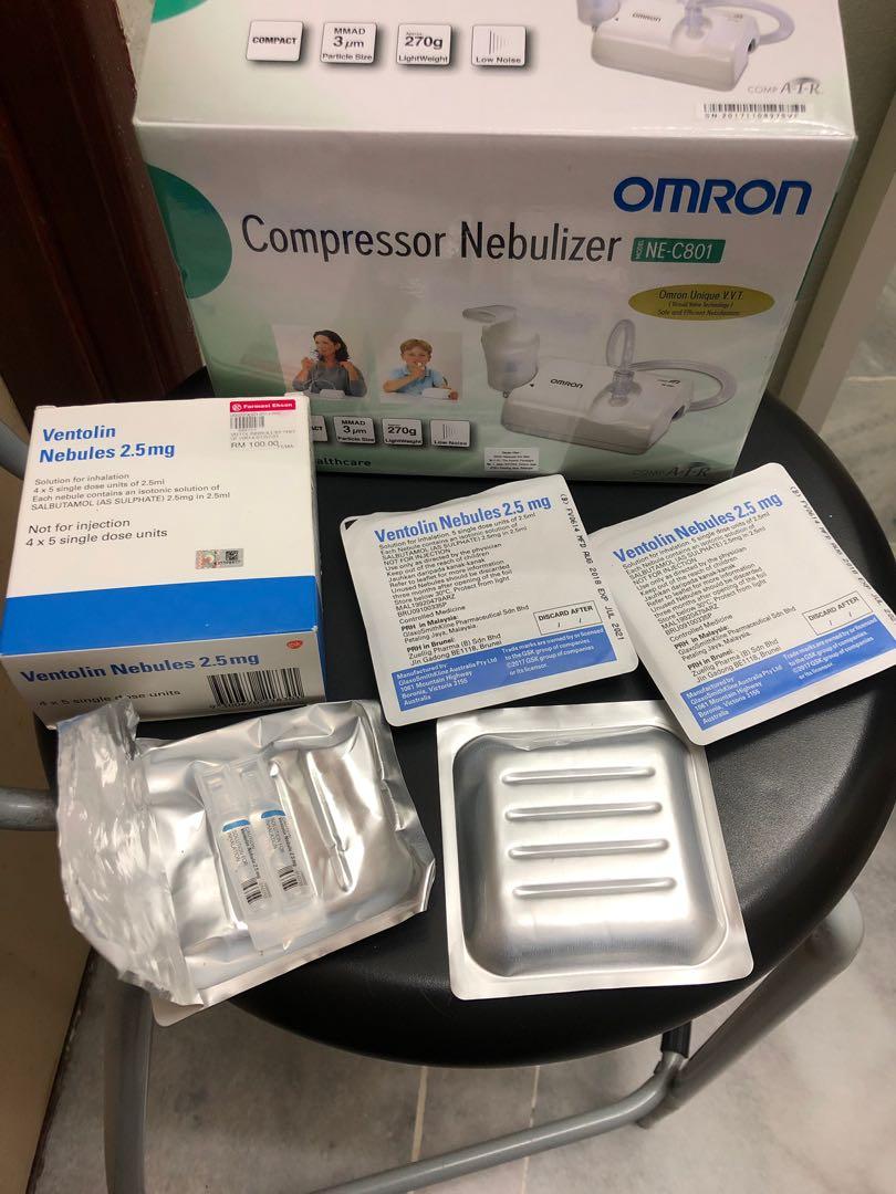 OMRON -compressor nebuliser full set, Beauty & Personal Care, Hands ...
