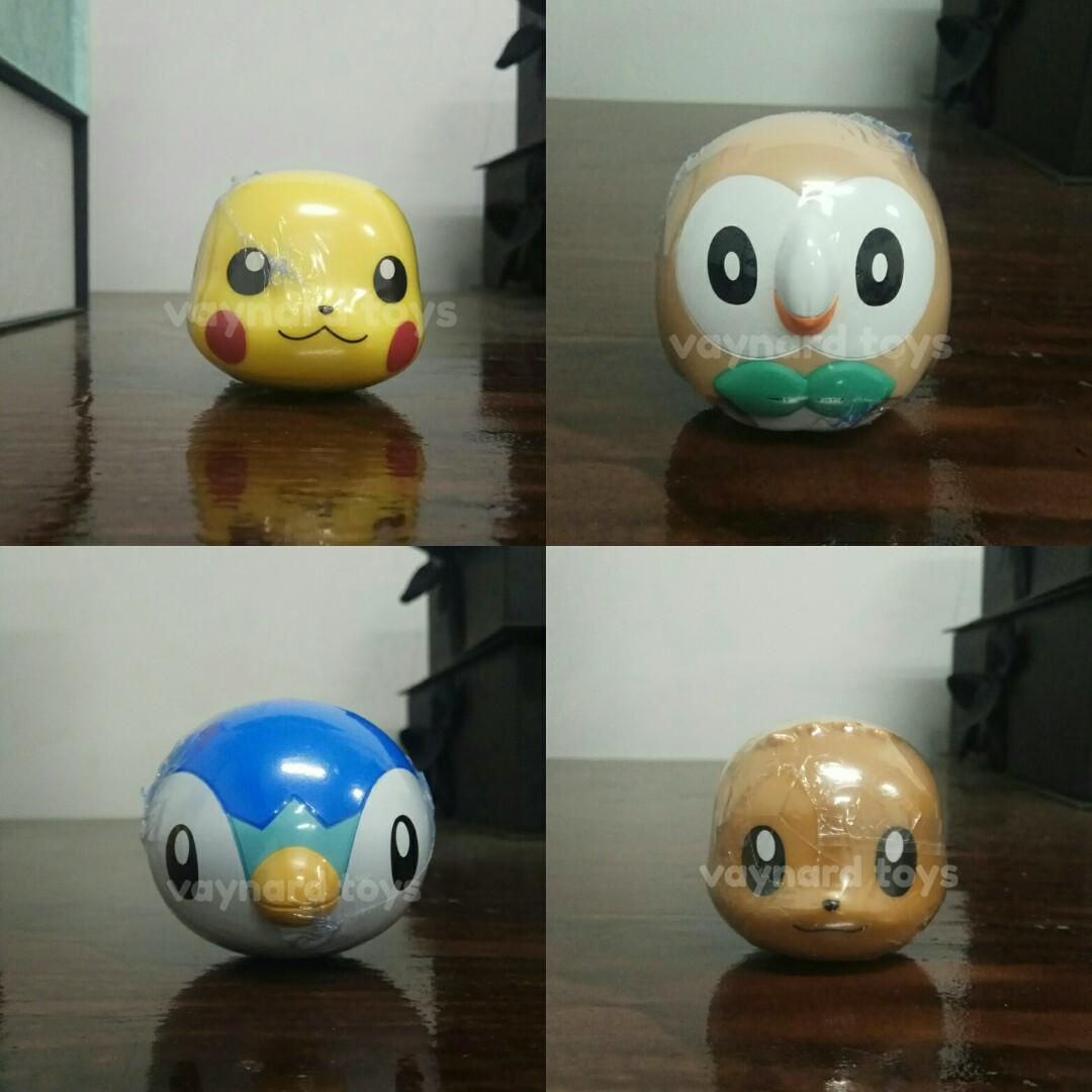 Pokemon figure big head pikachu piplup eevee rowlet, Toys ...