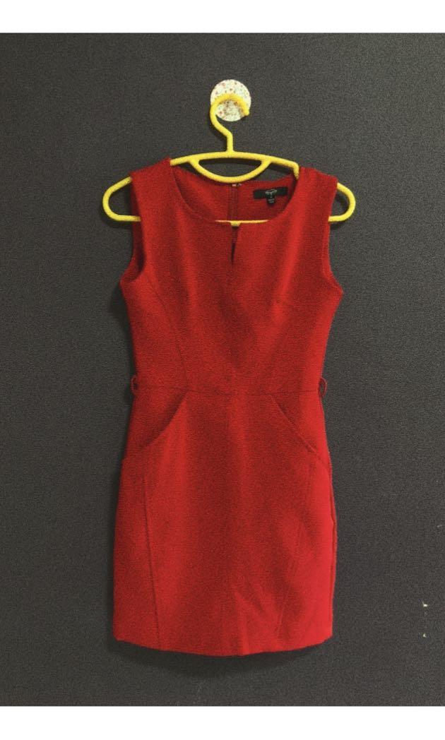 Red office dress, Women's Fashion, Dresses & Sets, Dresses on Carousell