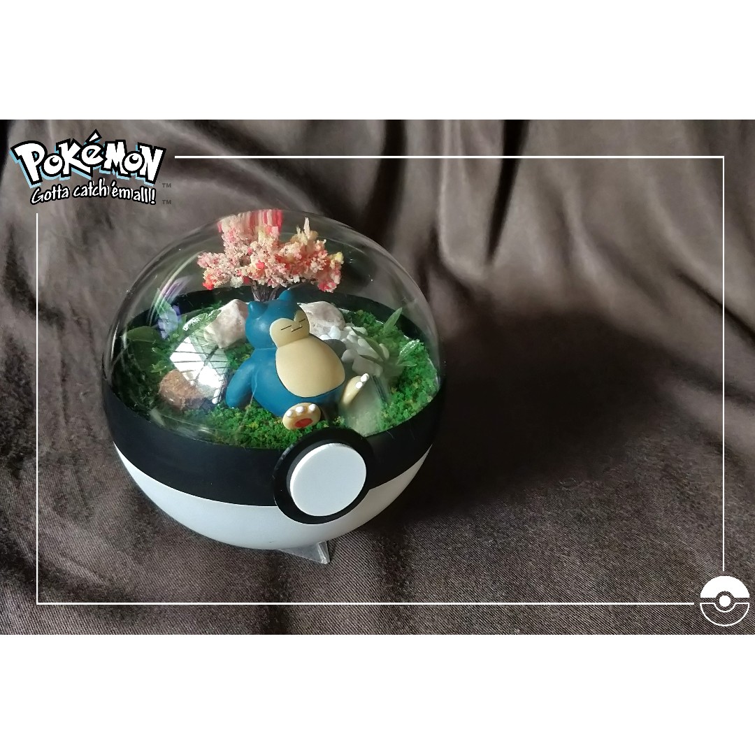 Snorlax Pokemon Terrarium | Forest Pokéball, Hobbies & Toys, Toys ...