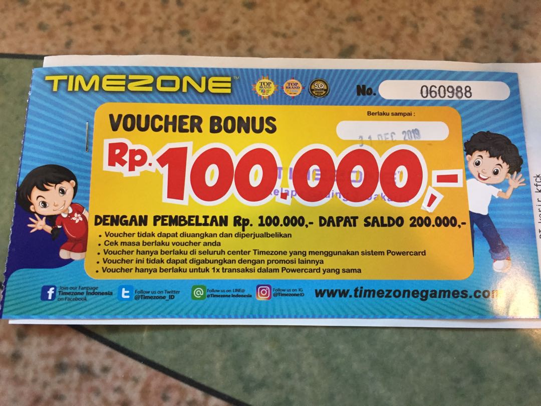Voucer timezone murah, Tiket & Voucher, Kartu Hadiah & Voucher di Carousell