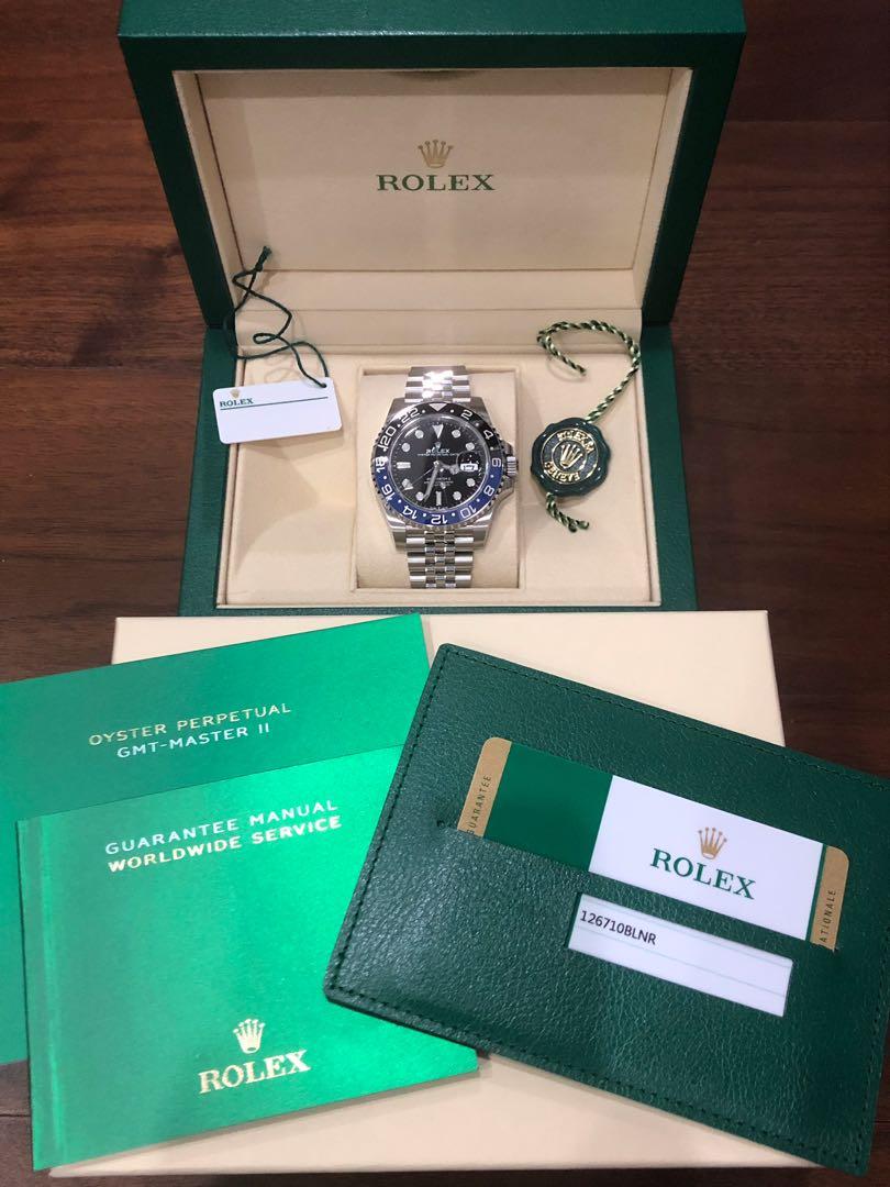 BNEW 2019 Rolex GMT Batman Batgirl Jubilee, Luxury, Watches on Carousell