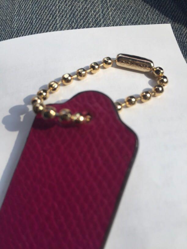 Coach Name Tag, Luxury, Accessories on Carousell