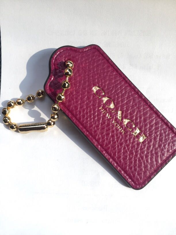 Coach Name Tag, Luxury, Accessories on Carousell