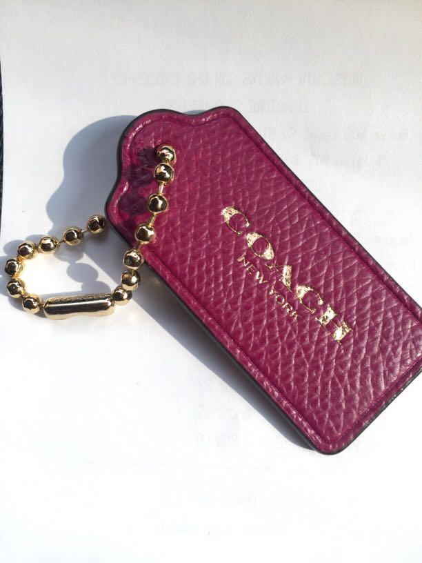 Coach Name Tag, Luxury, Accessories on Carousell