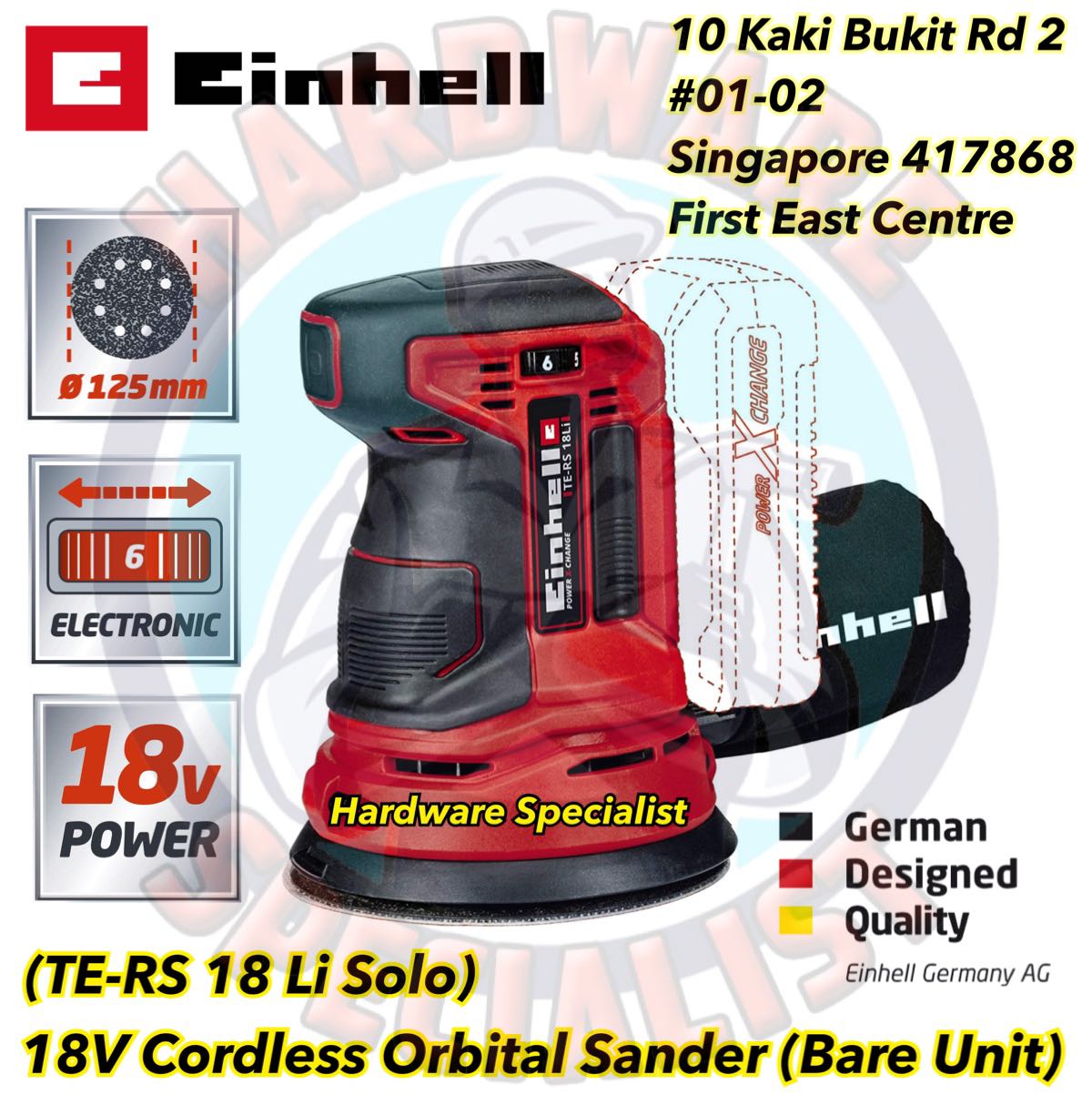 Einhell Cordless 18V Car Polisher/Sander BARE UNIT (Germany), Design ...