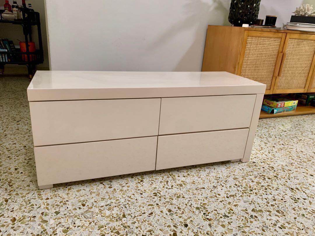 Free White Laminate TV Console unit, Furniture & Home Living, Furniture ...