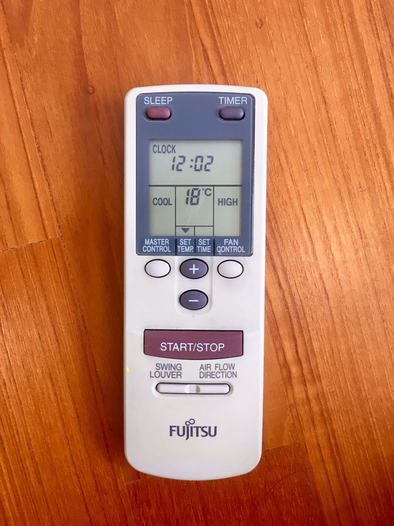 Fujitsu Air Con Remote AR-DB4, TV & Home Appliances, Air Conditioners ...