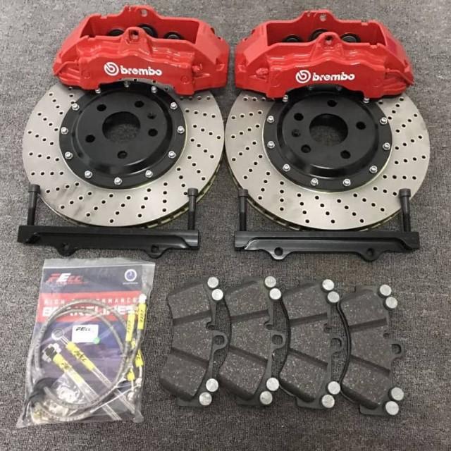 Genuine Brembo 18z Big 6 Pot BBK For VW Golf , Scirocco , Mercedes A Class , BMW F10 , F30, Car ...