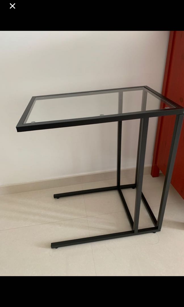 Glass Surface Laptop Table, Furniture & Home Living, Furniture, Tables ...