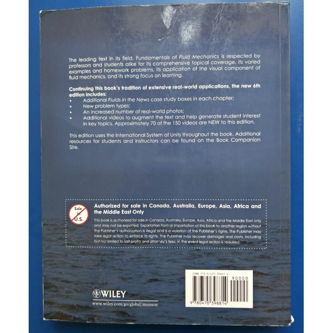 MA3006 Fundamentals of Fluid Mechanics Textbook, Hobbies & Toys, Books & Magazines, Assessment ...