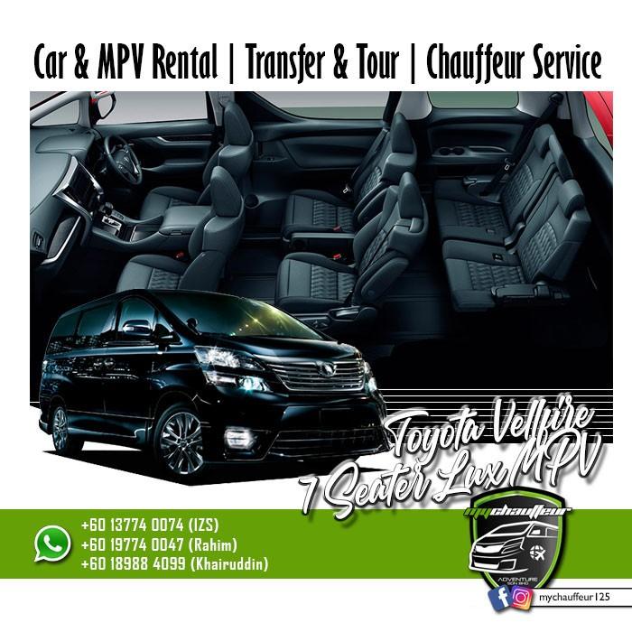 MPV Transport to JB Melaka KL Malaysia, Cars, Car Rental on Carousell