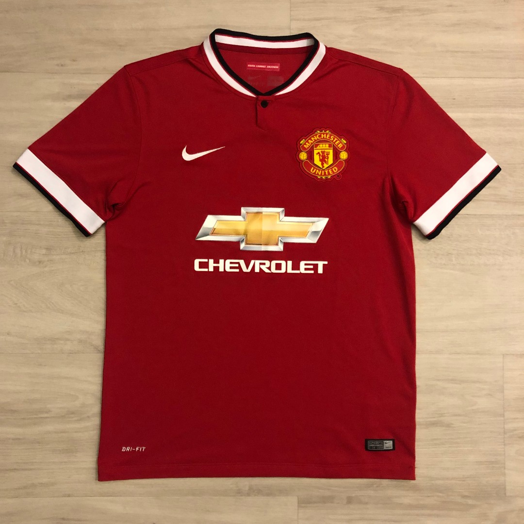 Nike Man Utd 2014/2015 Home Kit (Authentic) L, Men's Fashion ...