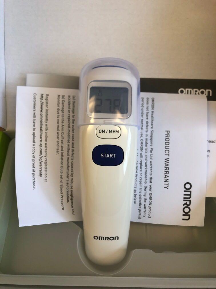 Omron Forehead Thermometer MC-720, Health & Nutrition, Thermometers on ...