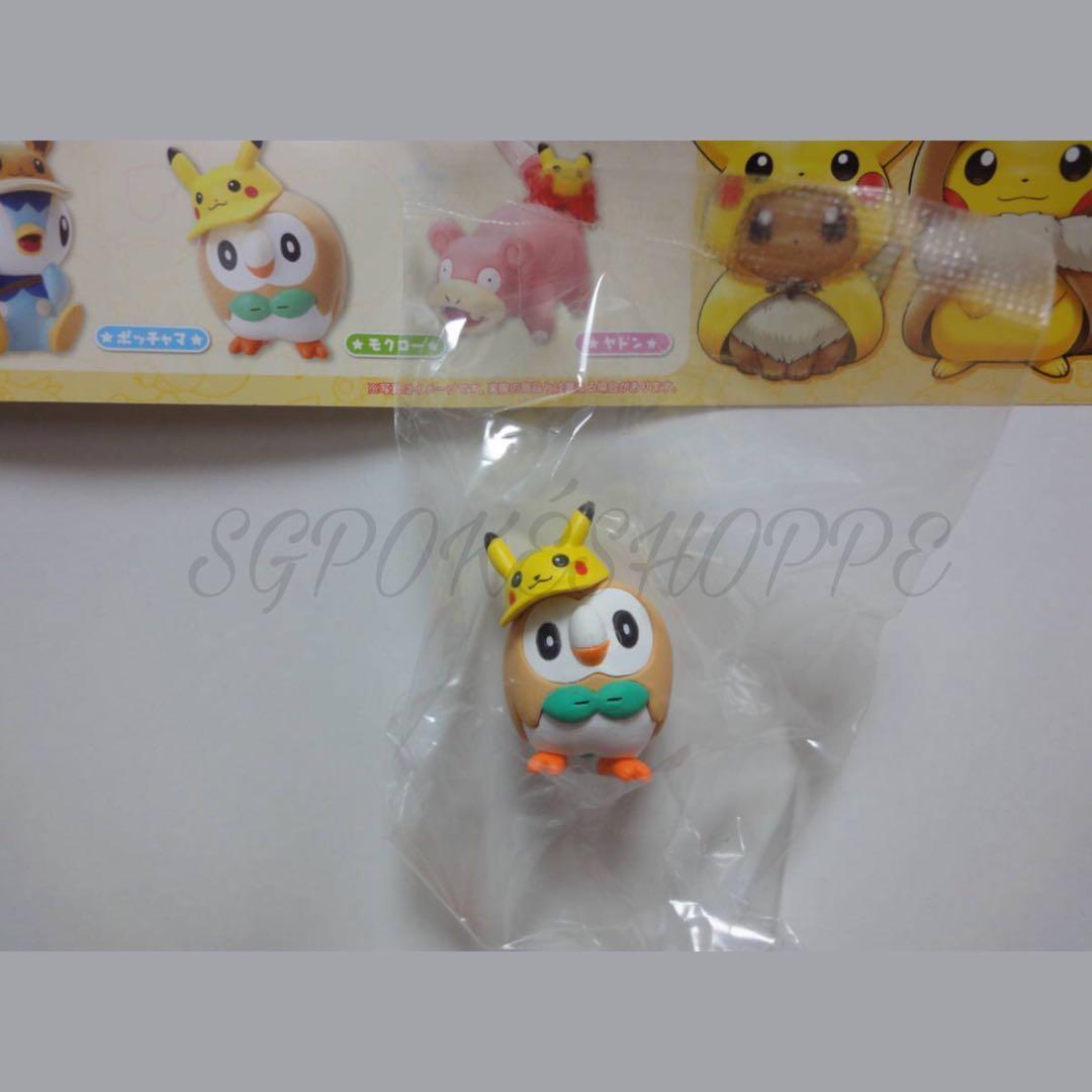 [OOS] ROWLET WITH PIKACHU CAP GACHAPON FIGURE [FAN OF PIKACHU & EEVEE ...